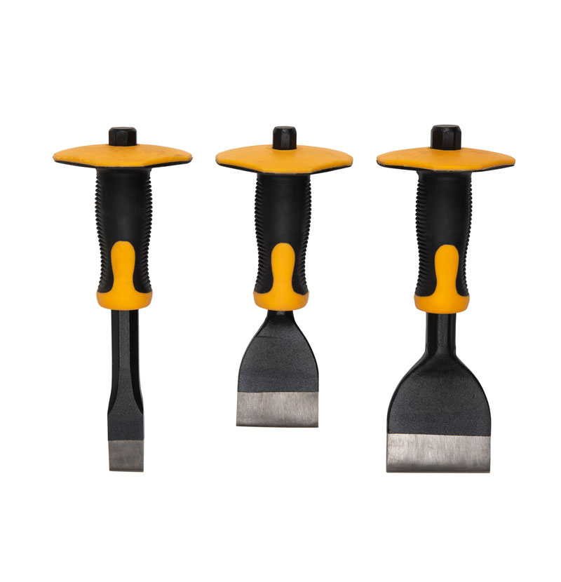 3 Piece Guarded Bolster & Cold Chisel Set – Tiger Building Products