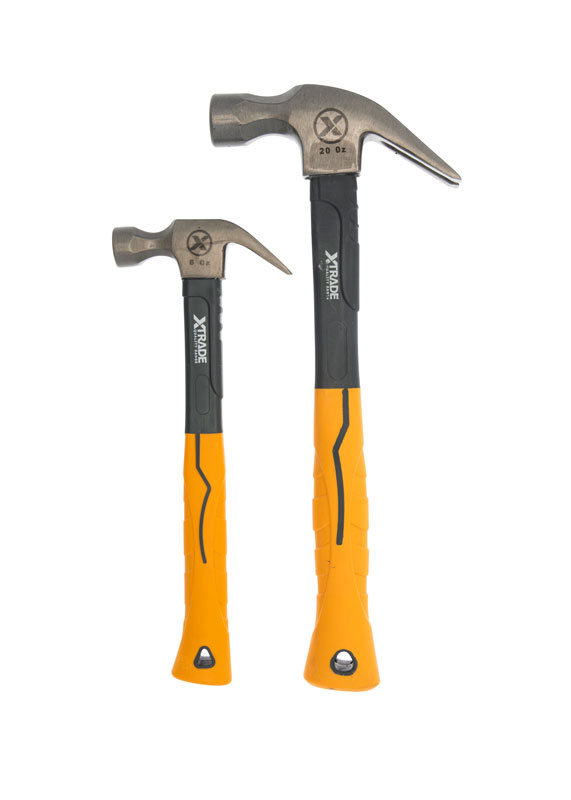 Fibreglass Claw Hammer Twinpack 20oz & 8oz – Tiger Building Products Fibreglass Claw Hammer Twinpack 20oz & 8oz – Tiger Building Products
