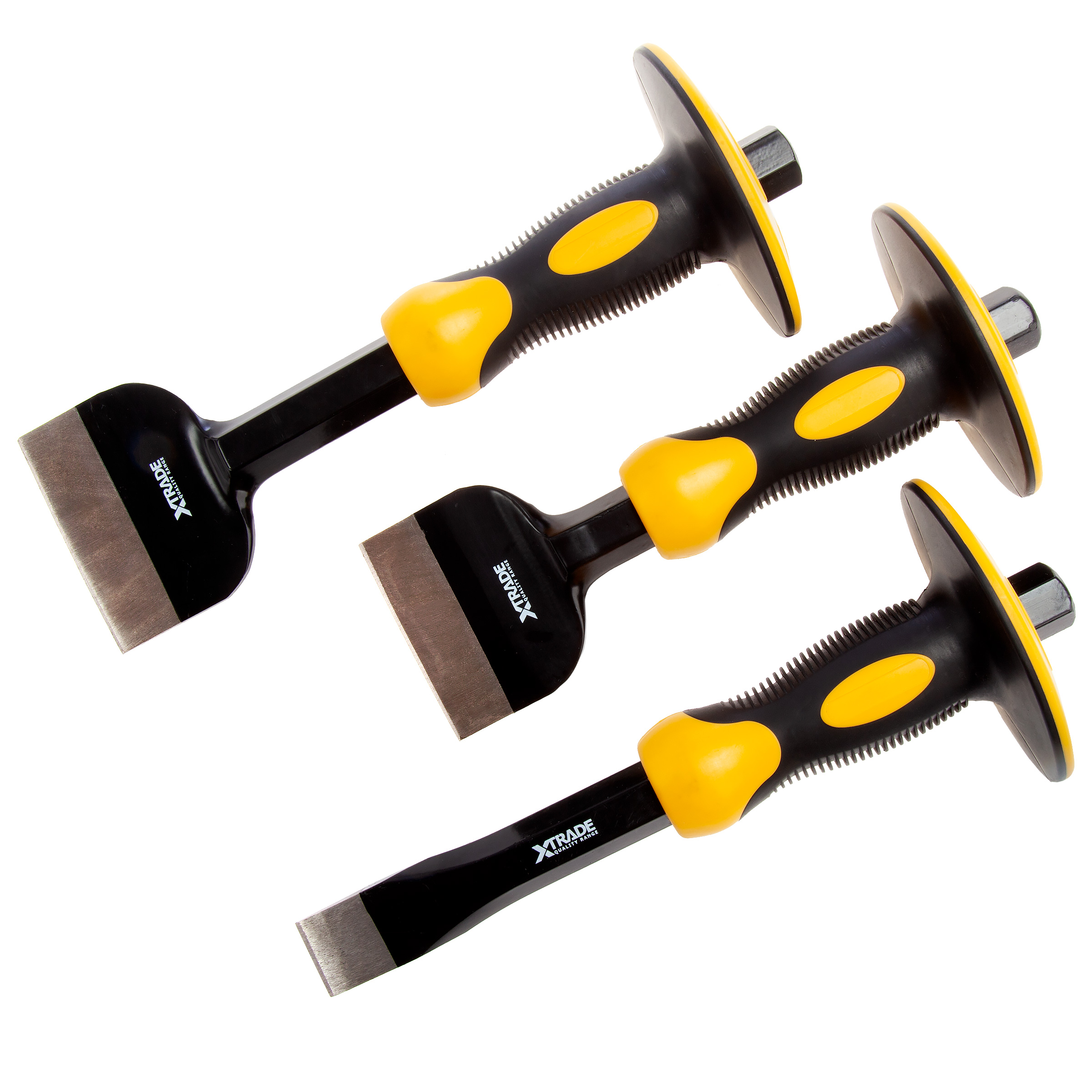 3 Piece Guarded Bolster & Cold Chisel Set – Tiger Building Products
