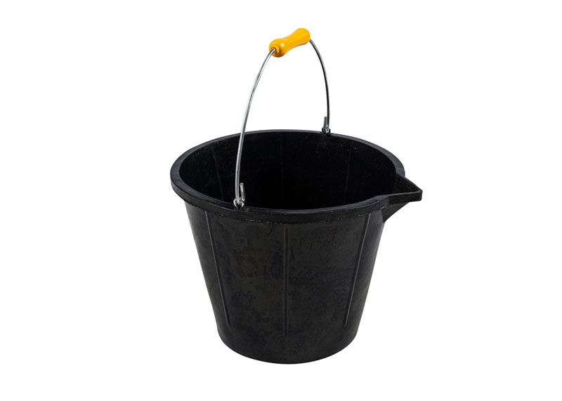 Rubber Builders Bucket 14L Black – Tiger Building Products