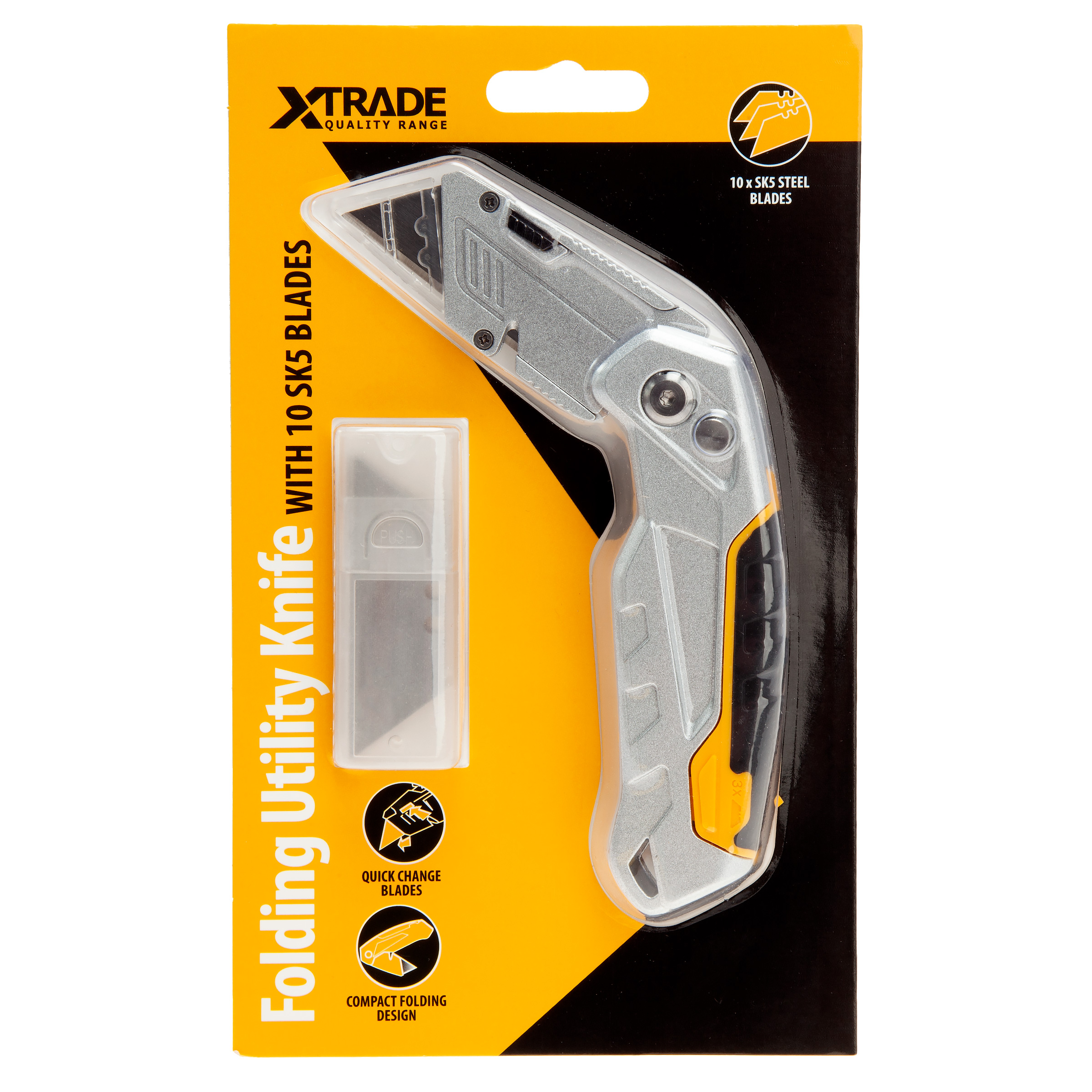 Folding Utility Knife with 10 Blades – Tiger Building Products