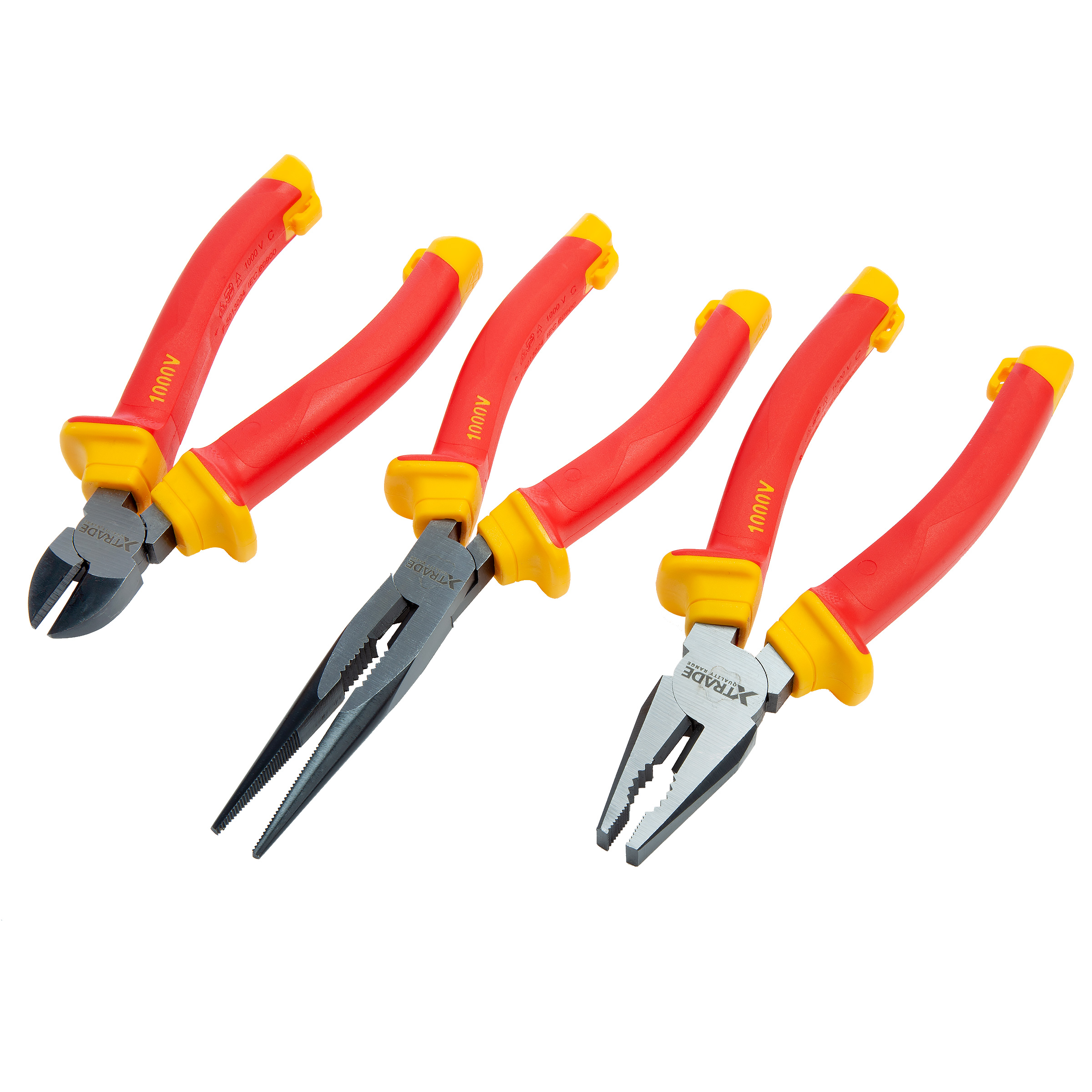 3 Piece VDE Plier Set – Tiger Building Products